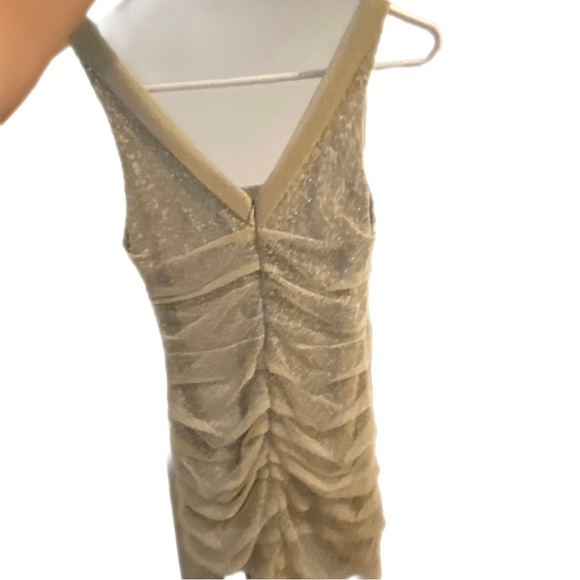 Express | Dresses | Stunning Beige Sparkly Short Dress From Express ...